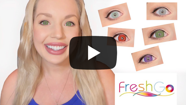 FRESHGO COLORED CONTACT LENSES TRY ON AND REVIEW 👀 NEW COLORS! – FreshGo