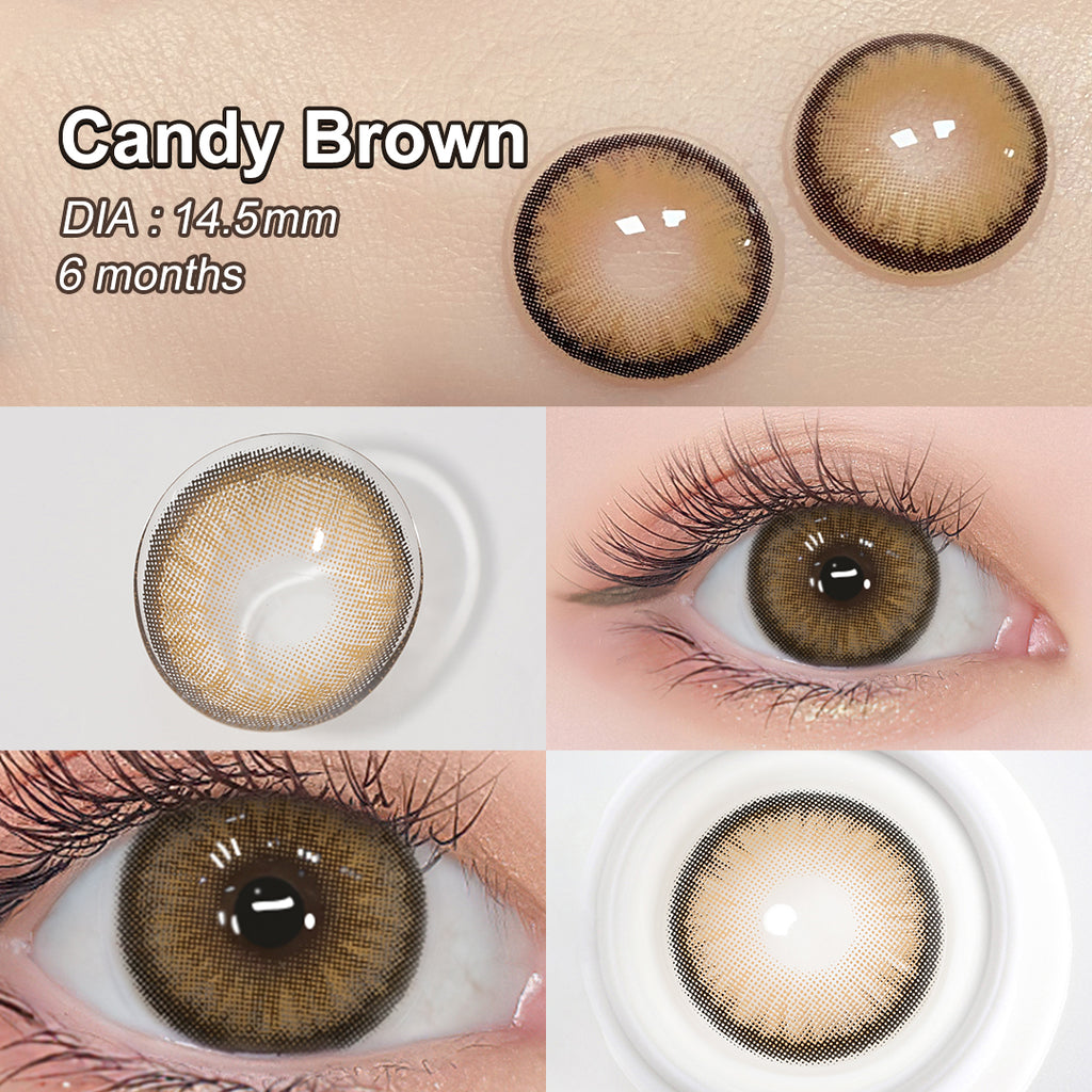 FreshGo Official - Diamond N Candy Brown Colored Contact Lenses