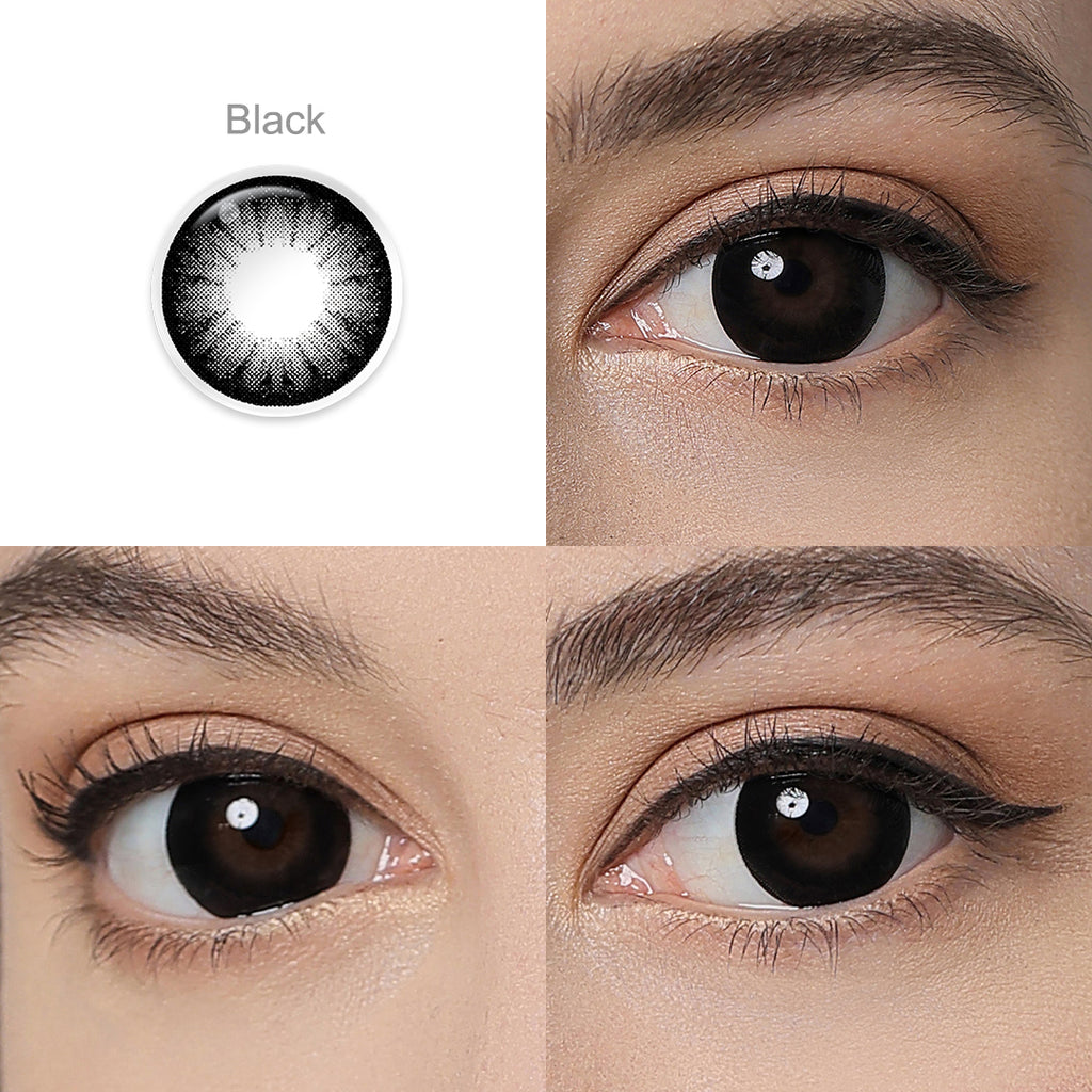 Supersize Black Colored Contacts – FreshGo