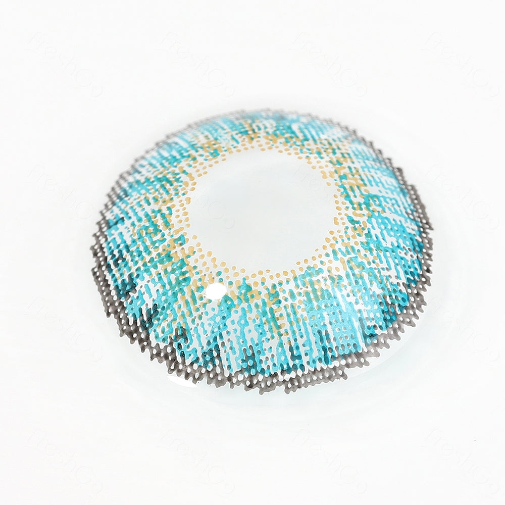 3 Tone Turquoise Color Contact Lenses – FreshGo