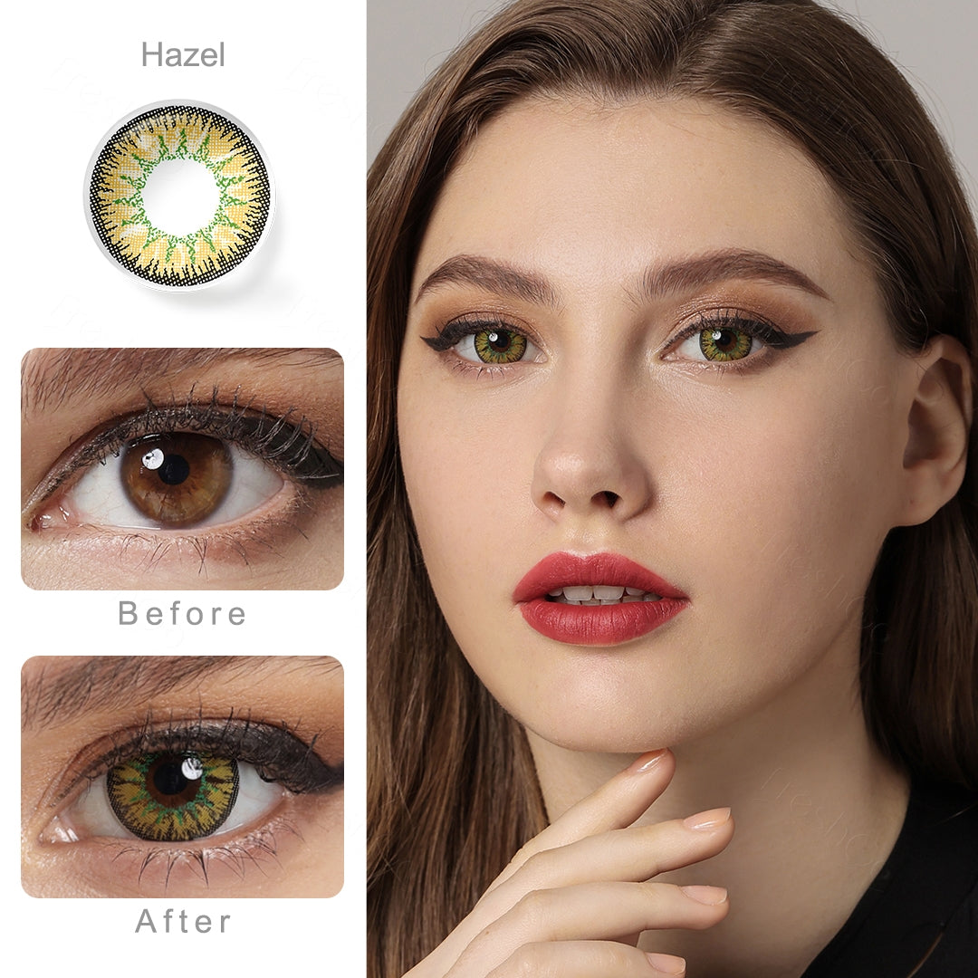 Nonno Hazel Yellow Colored Contact Lens – FreshGo