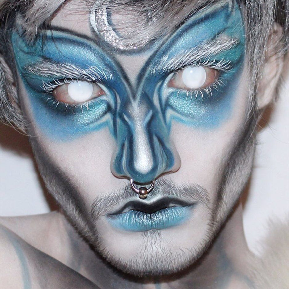 white blind contacts