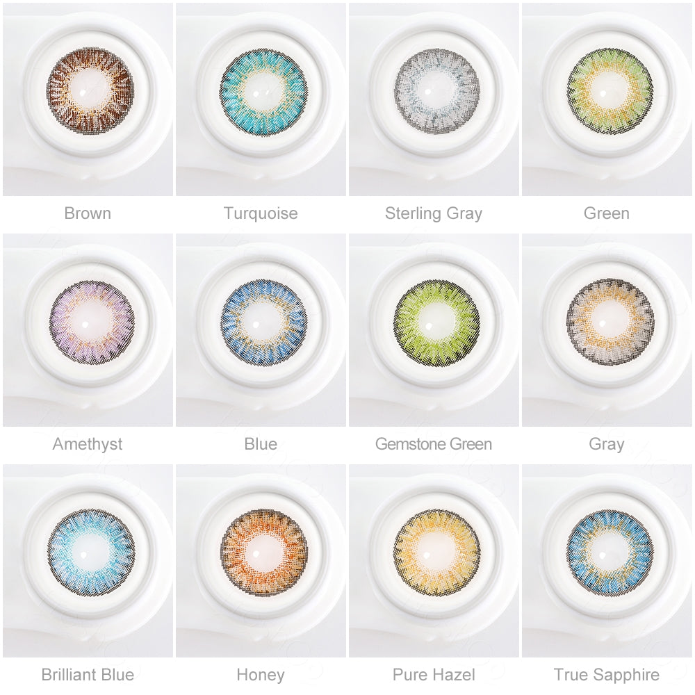 3 Tone Contacts | 3 Tone Colored Contact Lenses 12 Colors Available ...